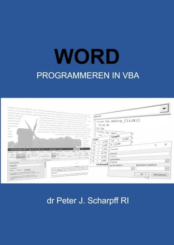 Word Programmeren in VBA by unknown author | Goodreads