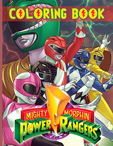 Mighty Morphin Power Rangers Coloring Book: Impressive Coloring Books ...