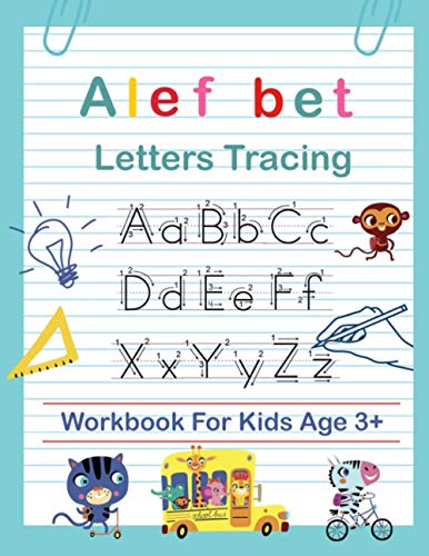Alef bet Letters Tracing Workbook For Kids: Learn to write Hebrew ...