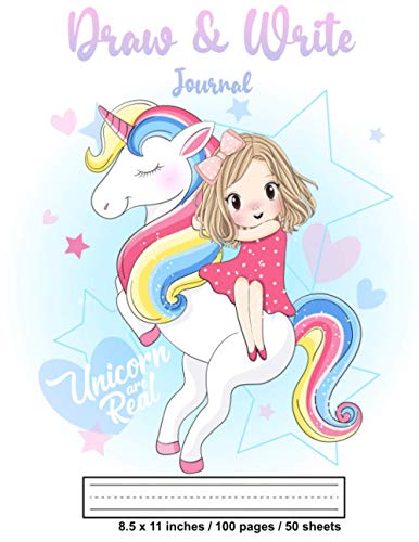 Draw and Write Journal for Kids: Primary Composition Half Page Lined ...