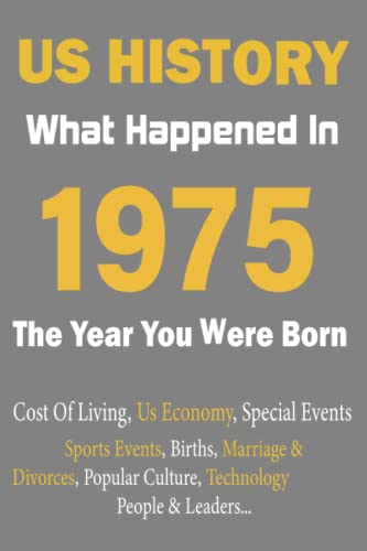 What Happened In US History 1975 The Year You Were Born: Back In 1975 ...