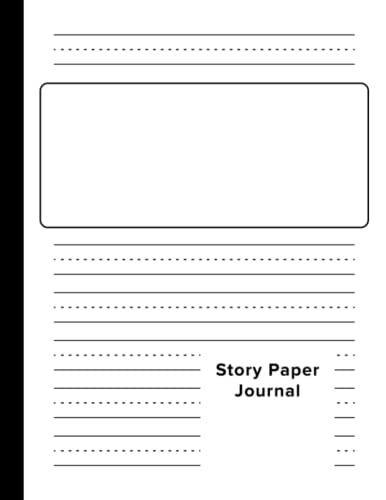 Story Paper Journal: Draw And Write Journal For Kids, White Cover ...
