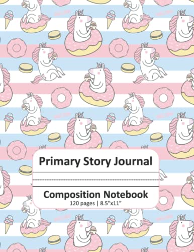 Primary Story Journal: Composition Notebook with Dotted Midline for ...