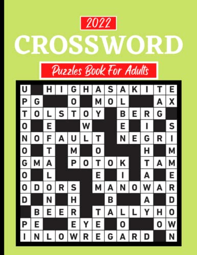 2022 Crossword Puzzles Book For Adults: Large Print Easy 30 ...
