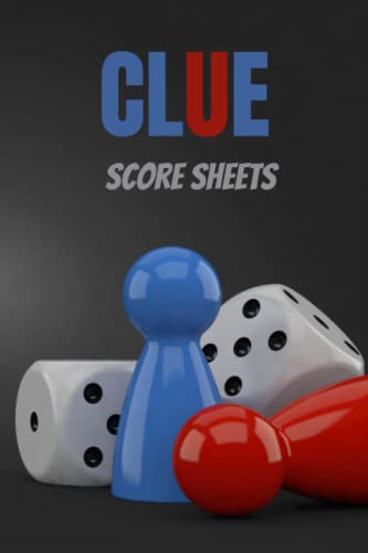 Clue Score Sheets: Cluedo Paper Sheets, Clue Detective Notebook Sheets ...
