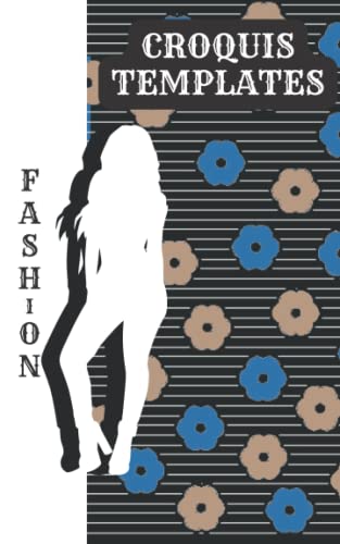 FEMALE FASHION CROQUI'S TEMPLATES IN DIFFERENT POSES: WITH FRONT, BACK ...