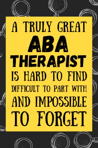 ABA Therapist Gifts: Blank Lined Journal Notebook, an Appreciation ...