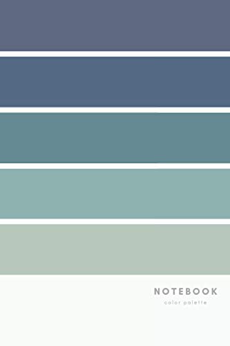 Color Palette Notebook - Ocean: 6" x 9" - 100 pages - Blank lined ...