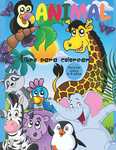 Animal Libro para colorear: Animales increíblemente simpáticos y ...