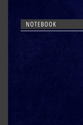 Notebook: Silver & Blue Leather Print Notebook - 120 Pages Lined ...