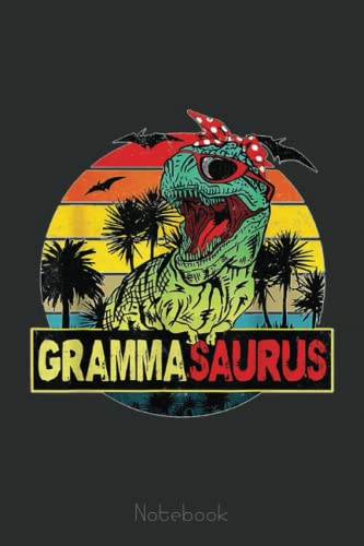 Grammasaurus Dinosaur Gramma Saurus Family Matching Notebook: Cute ...