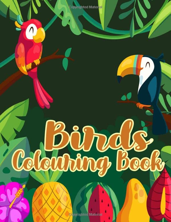 Birds Colouring Book: Ultimate Birds Colouring Book, Wonderful Gift for ...