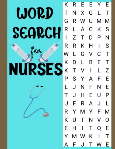 Word Search for nurses: Large Print Nurses word search puzzles for ...