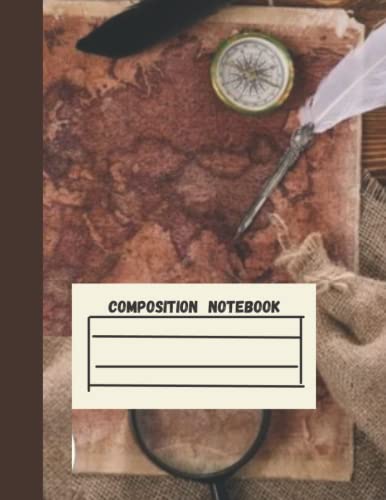 VINTAGE MAPS COMPOSITION NOTEBOOK:OLD WORLD THEMED JOURNAL FOR COLLEGE ...