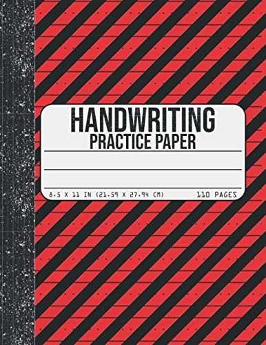 Handwriting Practice Paper: Dotted Mid-lines 110 Pages Uppercase and ...