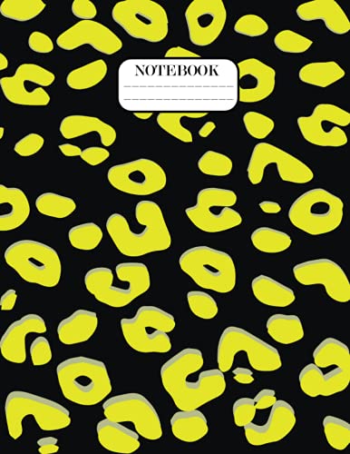 NOTEBOOK: Leopard Print Composition Notebook, Cheetah Journal, College ...