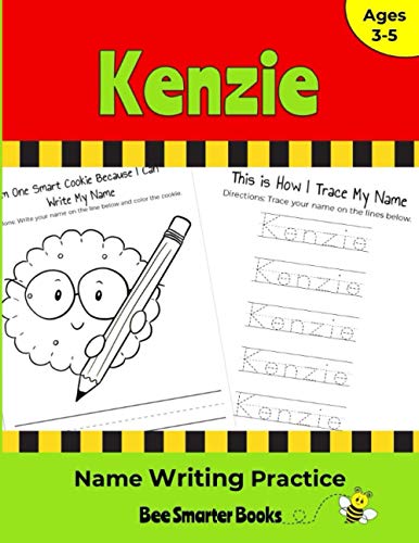 Kenzie Name Writing Practice: Personalized Name Writing Activities for ...