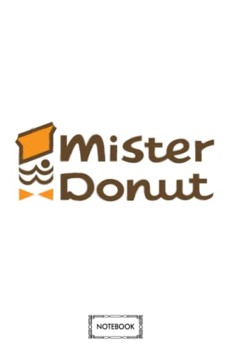 Mister Donut N19967 Notebook: Lined College Ruled Paper, Planner, Matte Finish Cover, Diary, 6x9 ...