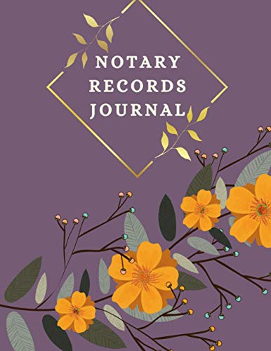 Notary Records Journal: Notary Public Log Book | Notarial acts records ...
