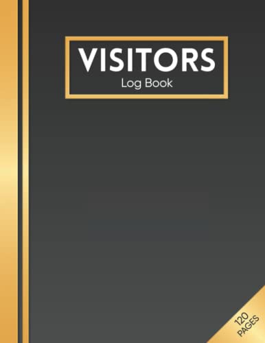 Visitors Log Book: A4 High Quality visitors book sign in and out to ...