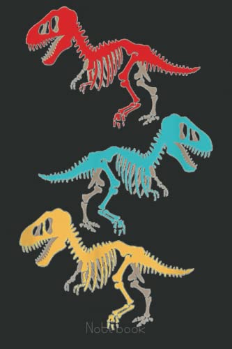 Dinosaur Tyrannosaurus Skeleton Fossil For Young Kids Notebook: Cute ...