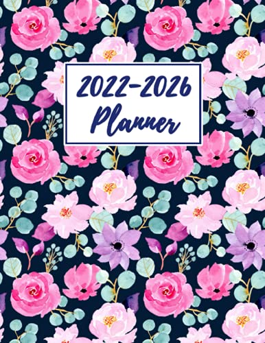 2022-2026 Planner: 60 Months Calendar, Monthly Schedule Organizer ...