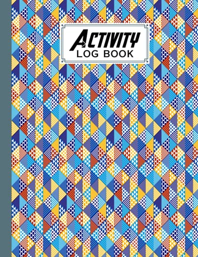 Activity Log Book: Cube Cover Activity Log Book, 120 Pages, 8.5X11 Inch ...
