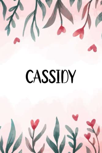 Cassidy: Personalized Name Notebook simple lined notebook/journal ...