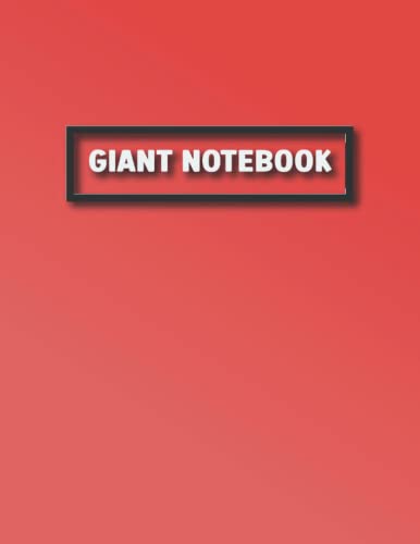 Giant Notebook: 500 Ruled Pages, Extra Large Notebook (8.5 x 11 in.) by ...