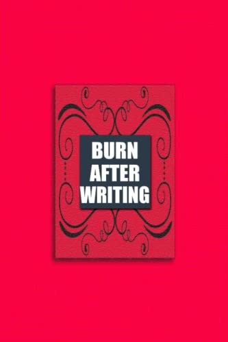 Burn Book After Writing Red: A Writing Journal for Self-Healing and ...