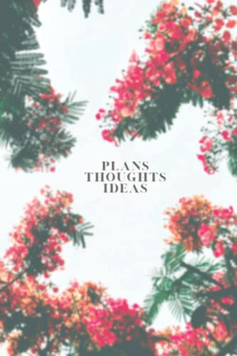 Plans Thoughts and Ideas: Floral styled notebook with lined paged to ...