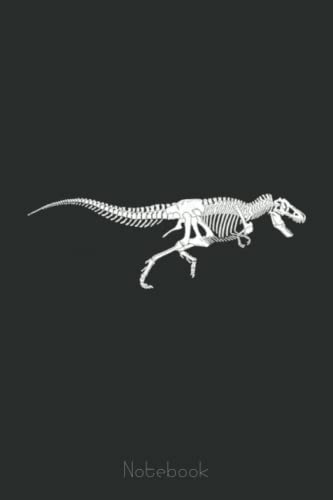 Tyrannosaurus Skeleton. Notebook: Cute Trendy Dinosaur Wide Ruled Paper ...
