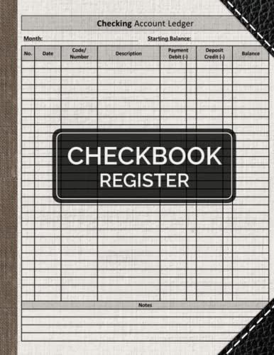 Checkbook Register: Payment Record Check Register Notebook | Check and ...