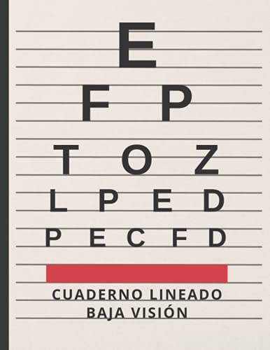 CUADERNO LINEADO ESPECIAL BAJA VISIÓN: Pauta de amplio Interlineado y ...