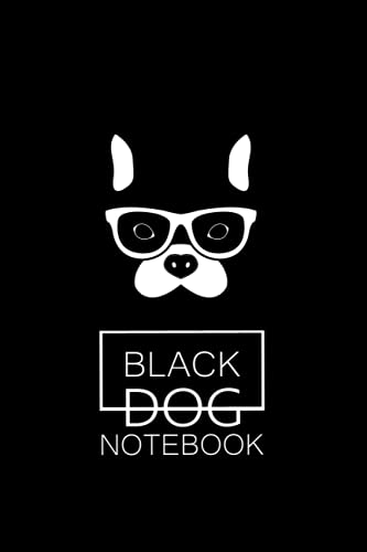 Black Dog Notebook: Black Dog Composition Notebook | Black Cover ...