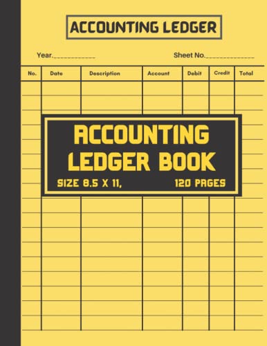 Accounting Ledger Book: This Simple Cash Book Accounts Bookkeeping ...