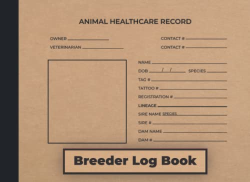 Breeder Log Book: Litters Tracking Journal | Puppy Log Book for ...
