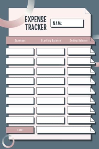 Expense Tracker: Daily Spending Journal With Monthly Review Section ...