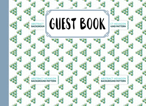 Guest Book: Premium Hexagonal Cover Guest Book, Guest book for Your ...