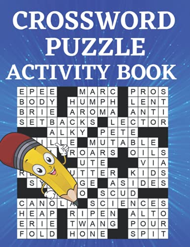 Crossword Puzzle Activity Book: A Fun and Challenging Puzzle Book With ...