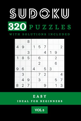 Sudoku 320 Puzzles With Solutions: 9x9 Sudoku puzzle suitable for all ...