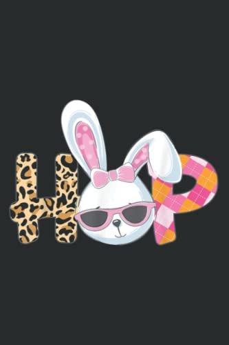 Plaid Easter for Girls Women Hop Easter Bunny Leopard: Notebook: 6x9 ...