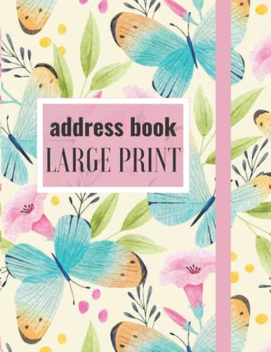 Address Book With Alphabetical Tabs: Large Print - Large Telephone ...