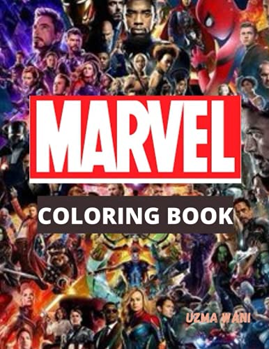 Marvel Coloring Book: An Amazing Superhero Coloring Book For Marvel ...