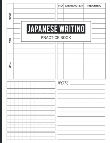 Japanese Writing Practice Book: Japanese Character Writing Practice ...
