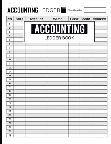 Accounting Ledger Book: Simple small business Accounting Ledger Log ...