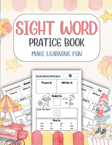 Sight Word Practice Book: A Magical Sight Words and Phonics Activity ...
