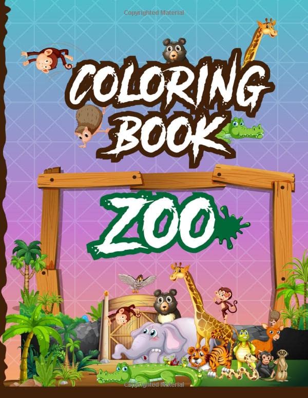 Coloring Book - Zoo: coloring book for kids and adults by Prime House ...
