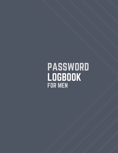 Password logbook for men: Alphabetical Organizer for All Your Passwords ...