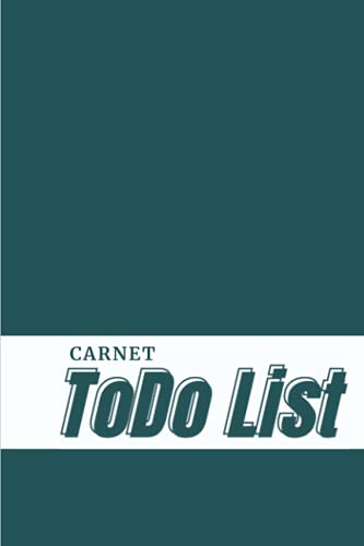 CARNET TODO LIST: Liste de choses à faire, Carnet de notes pour le ...